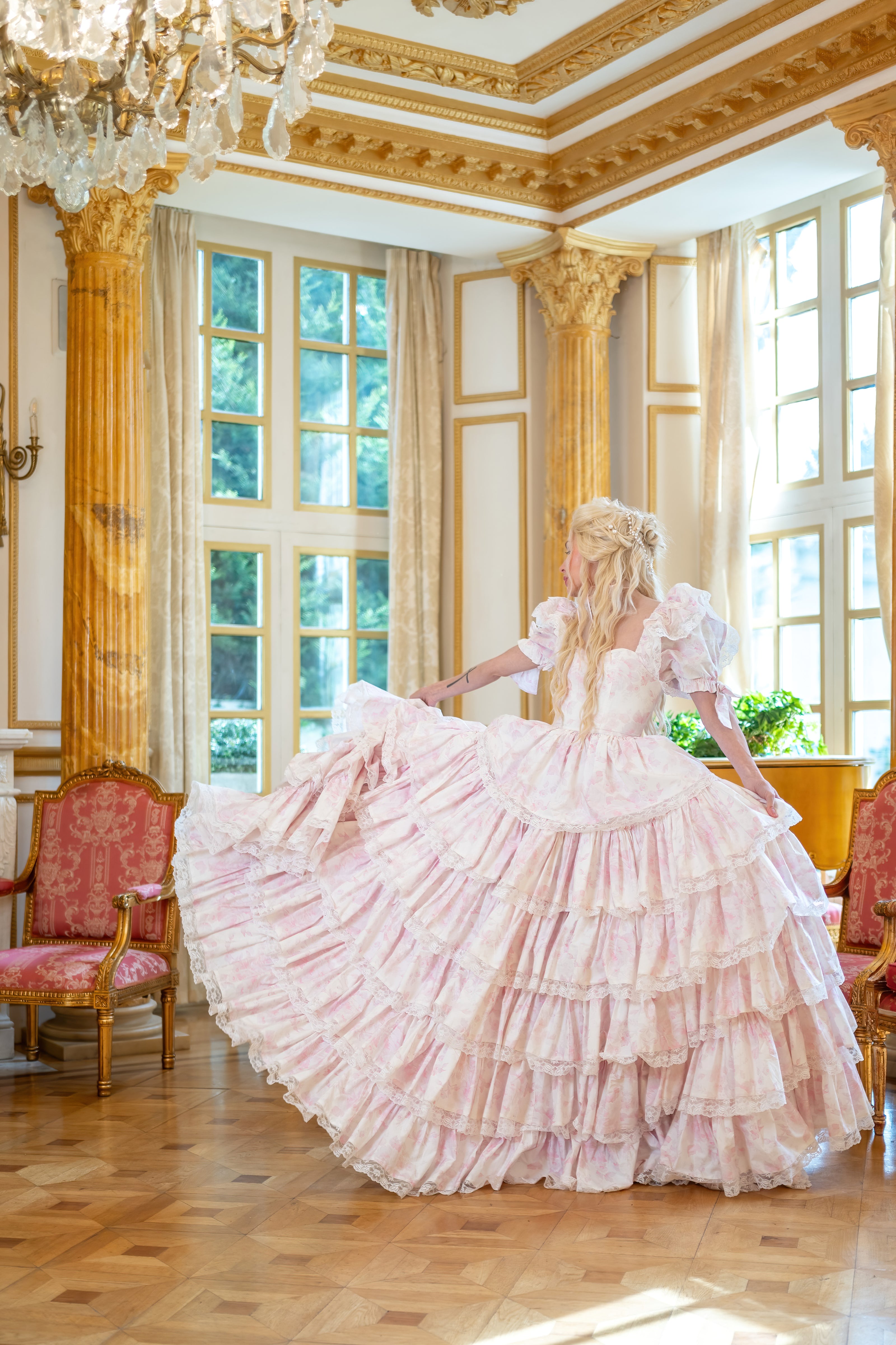 Chantilly Rose Debutante Gown