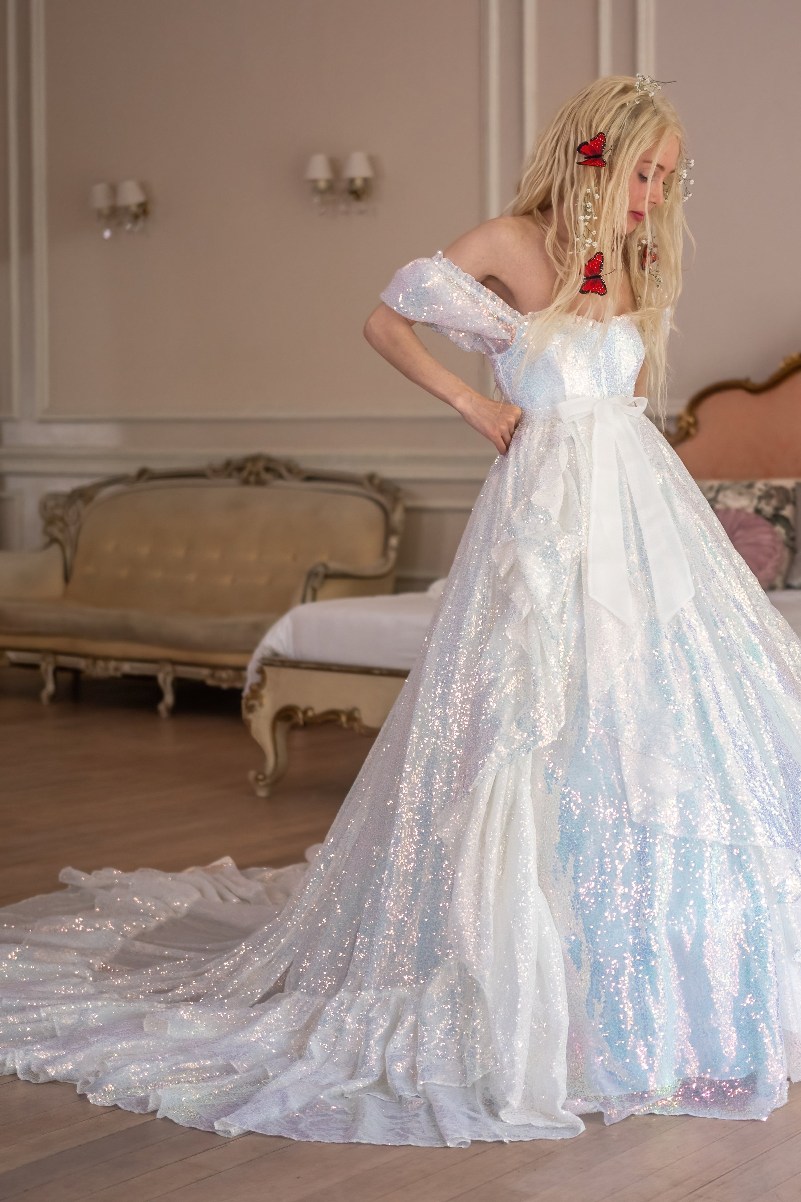 Lady of Lórien Rossetti Gown | Train Gown | Bridal