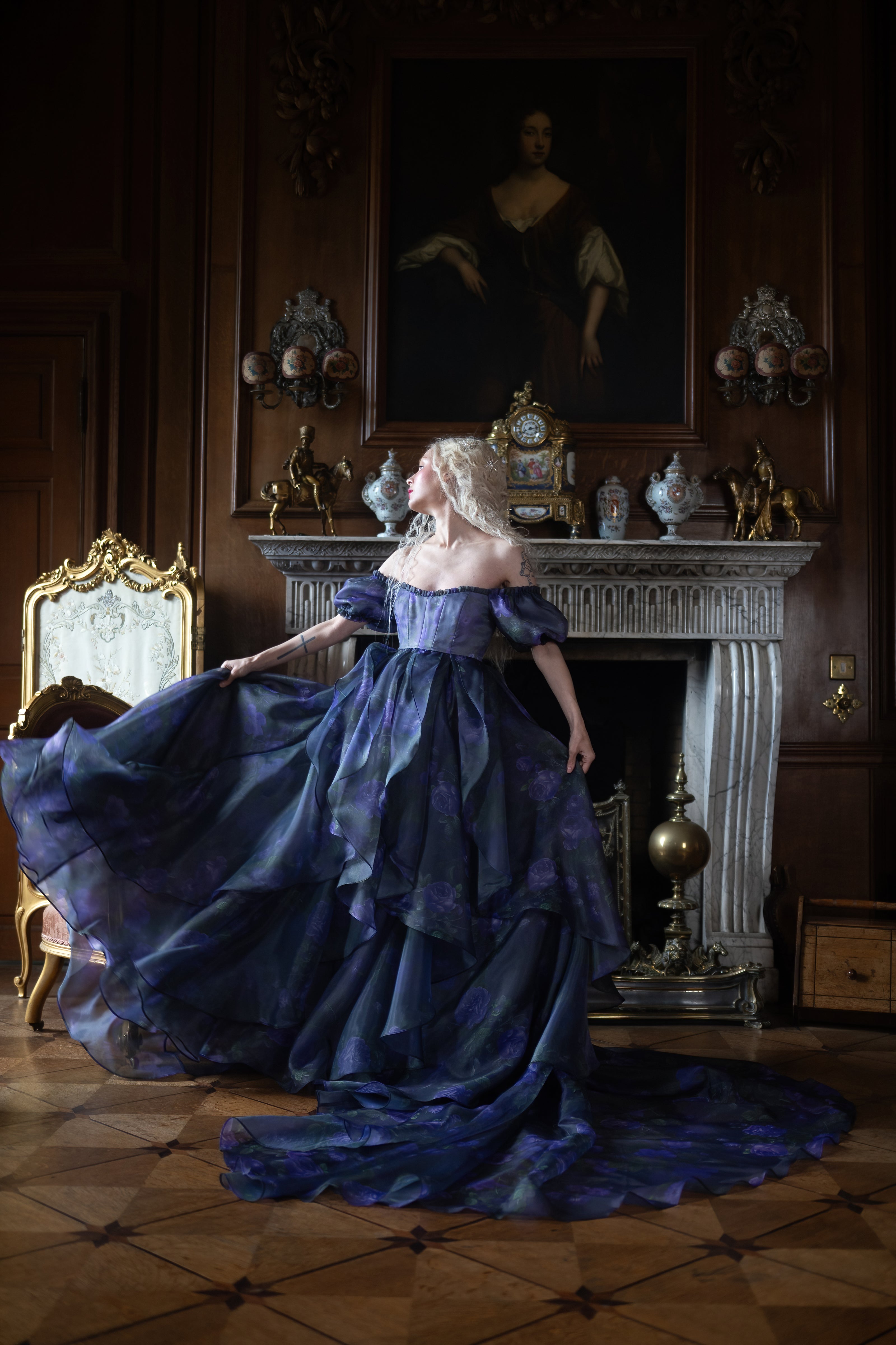 Moonlight Sonata Renaissance Gown | Train Gown | Bridal