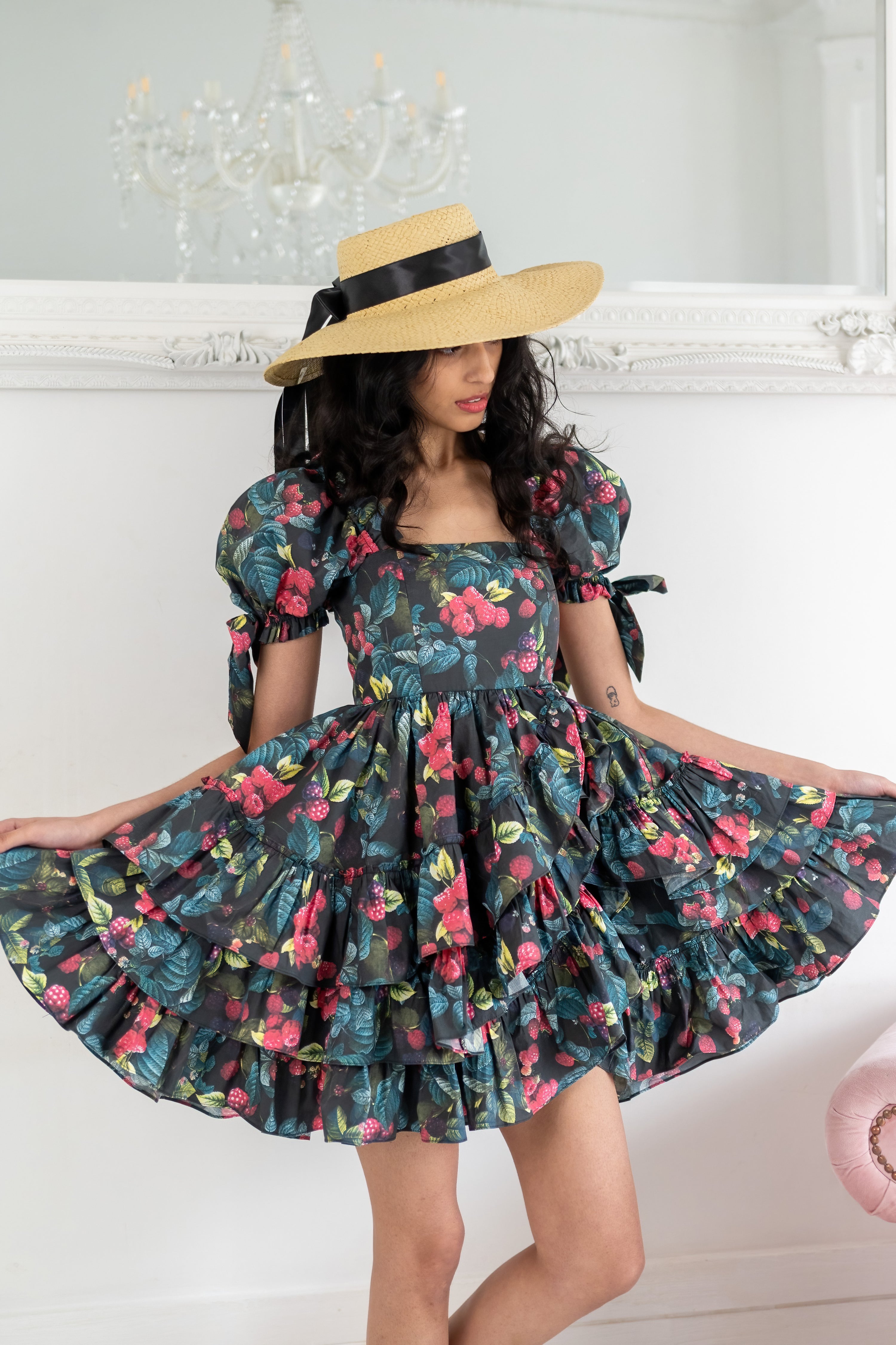 Raspberry Girl Liaisons Dress