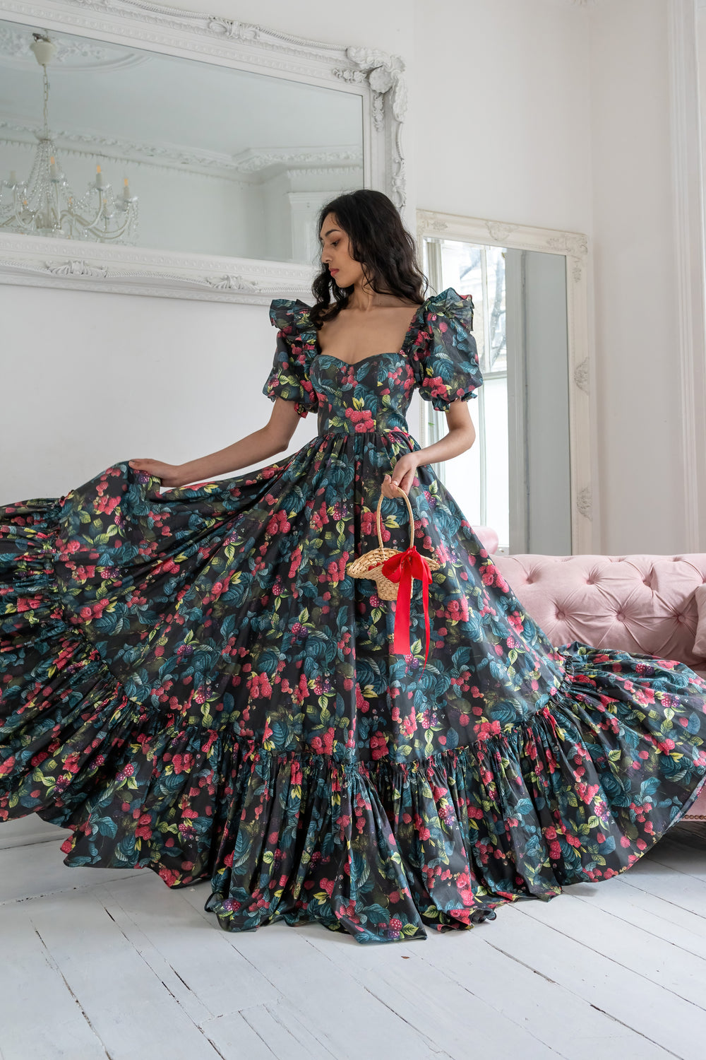 Raspberry Girl Sorority Gown
